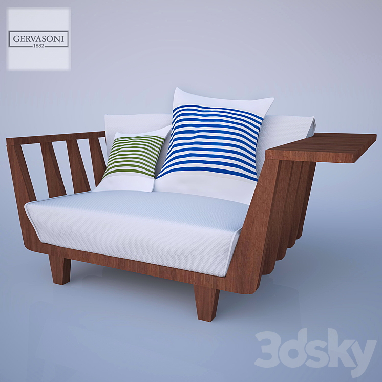 Gervasoni - Arm chair - 3D model