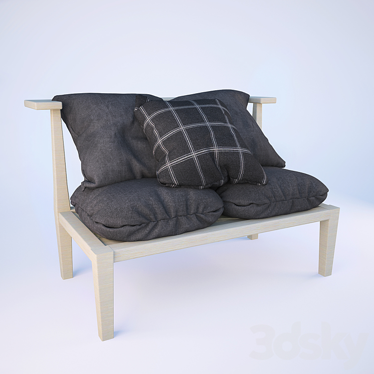 Bench Sofa - Sofa - 3D model