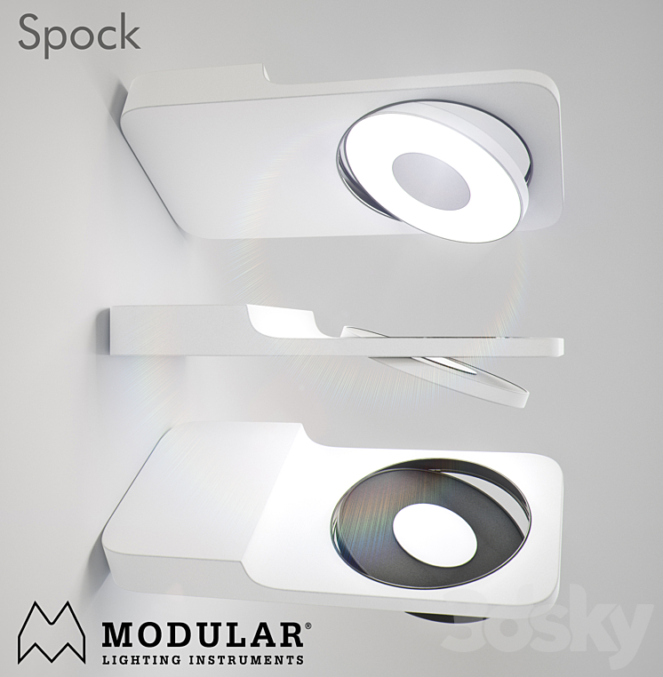 Modular spock - Wall light - 3D model