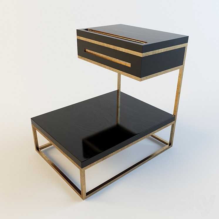 Alta Caixa side table by Azadeh Shladovsky - Table - 3D model