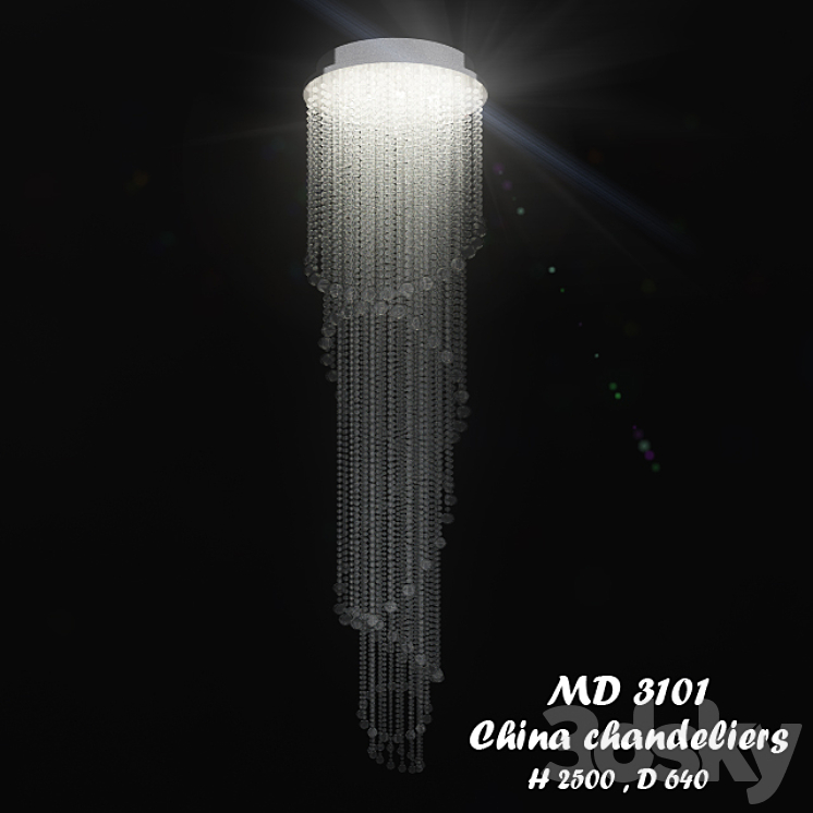 China Chandelier, model MD 3101 - Pendant light - 3D model