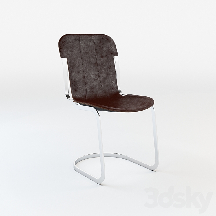 RIZZO LEATHER SIDE CHAIR - Chair - 3D model