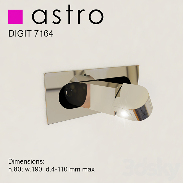 ASTRO 7164 DIGIT - Wall light - 3D model