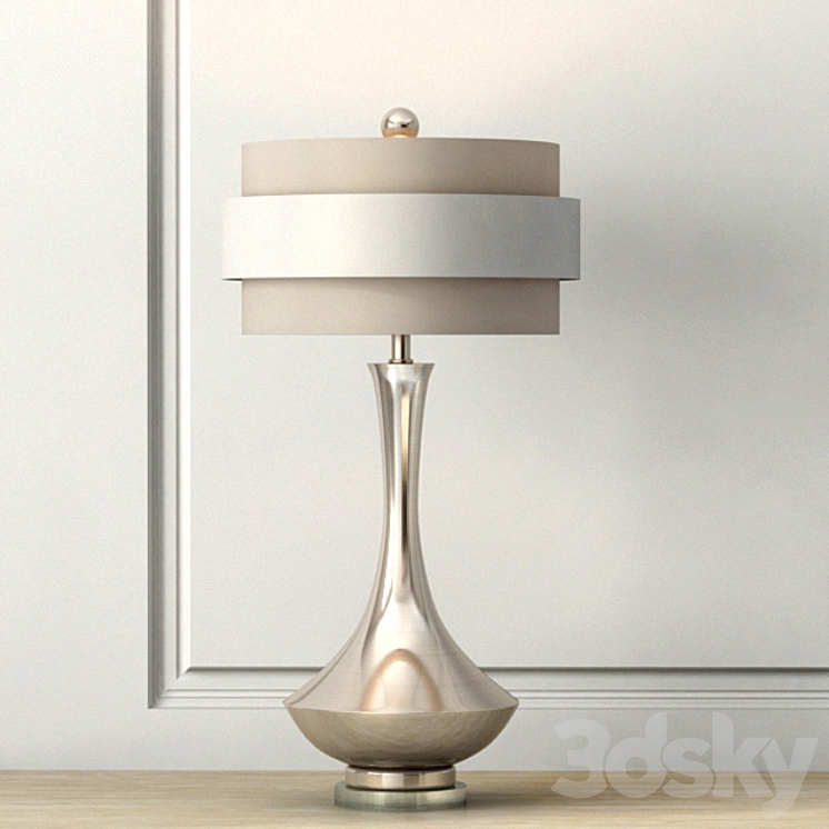 Neutral Orbit-Shade Table Lamp - Table lamp - 3D model