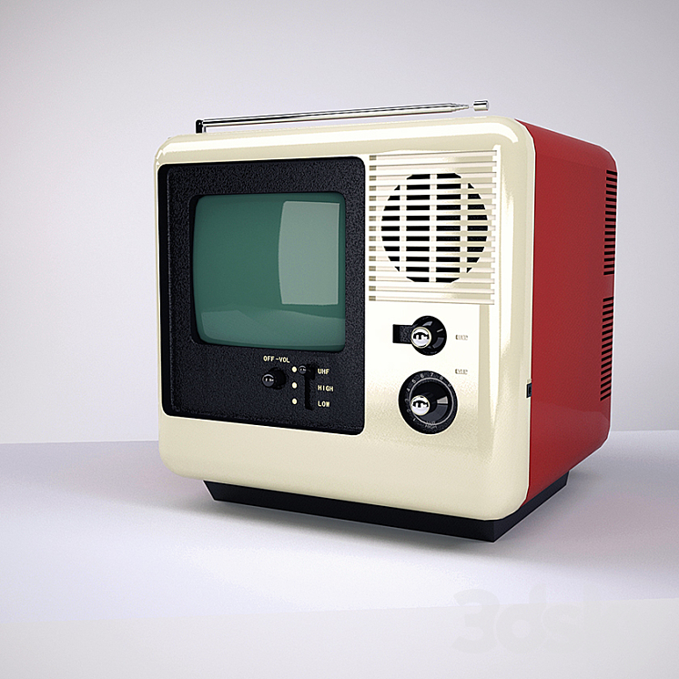 3020 JVC GM Teeny Vision - TV - 3D model