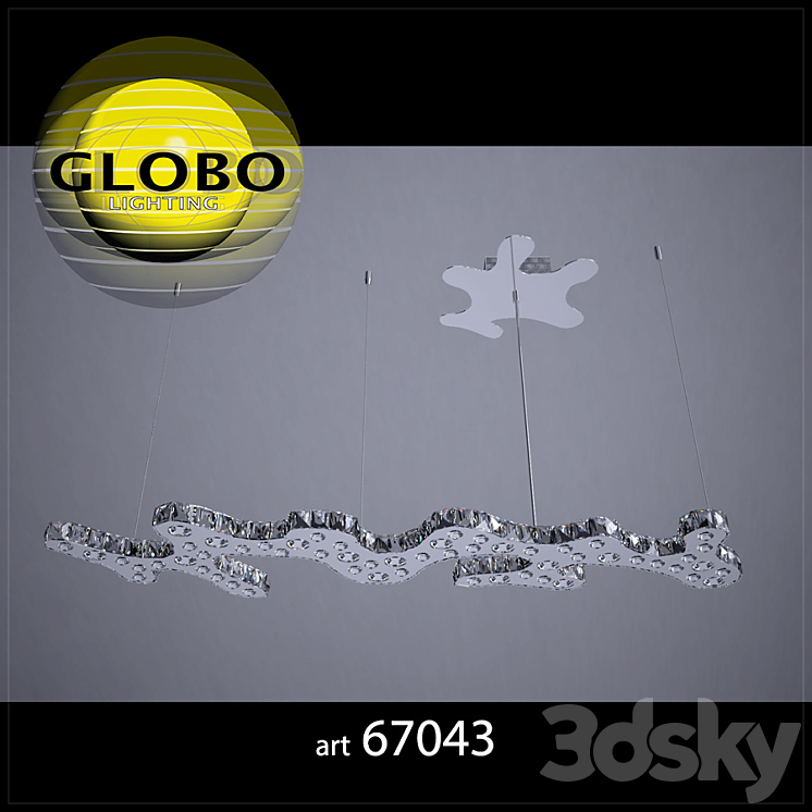 Hanging lamp GLOBO 67043 - Pendant light - 3D model