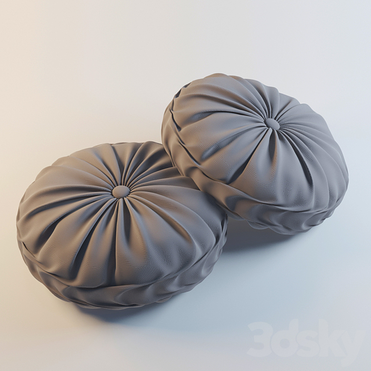 Round pillows - Pillows - 3D model