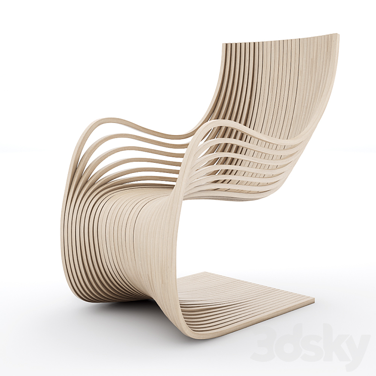 Pipo Chair by Alejandro Estrada for Piegatto - Arm chair - 3D model