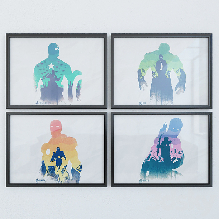 Picture "The Avengers" - Frame - 3D model