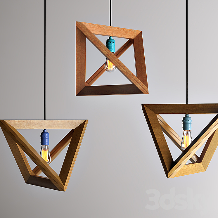 The Light frame by Herr Mandel - Pendant light - 3D model