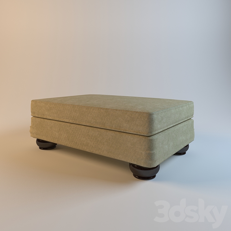 Ashley Lilly - Caramel Ottoman 32602-14 - Other soft seating - 3D model