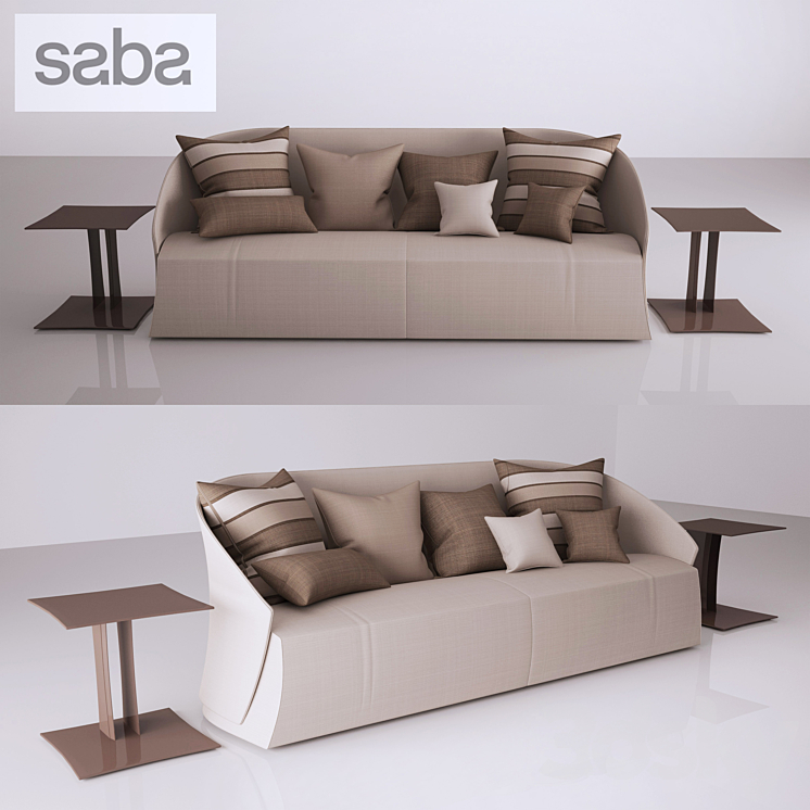 Sofa Saba Bustier - Sofa - 3D model