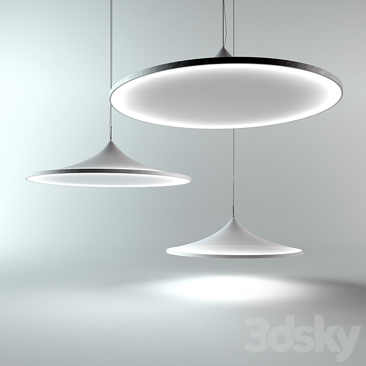 barrisol lighting by ross lovegrove - Pendant light - 3D model
