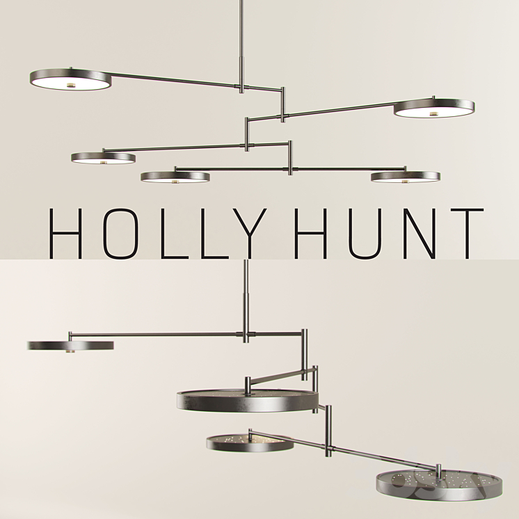 HOLLY HUNT Helios Chandelier - Pendant light - 3D model