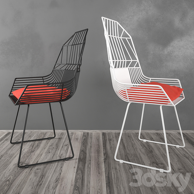 Steel chairs - Chair - 3D model