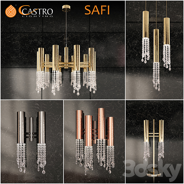 Castro lighting SAFI-Part 1 - Pendant light - 3D model