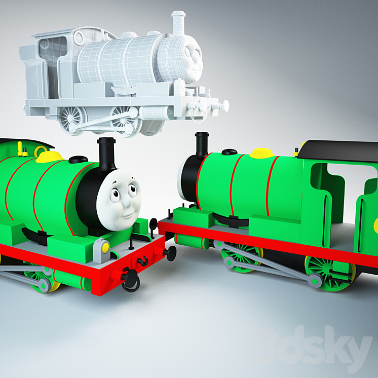 Tank Engine Percy / Percy engine - Toy - 3D model