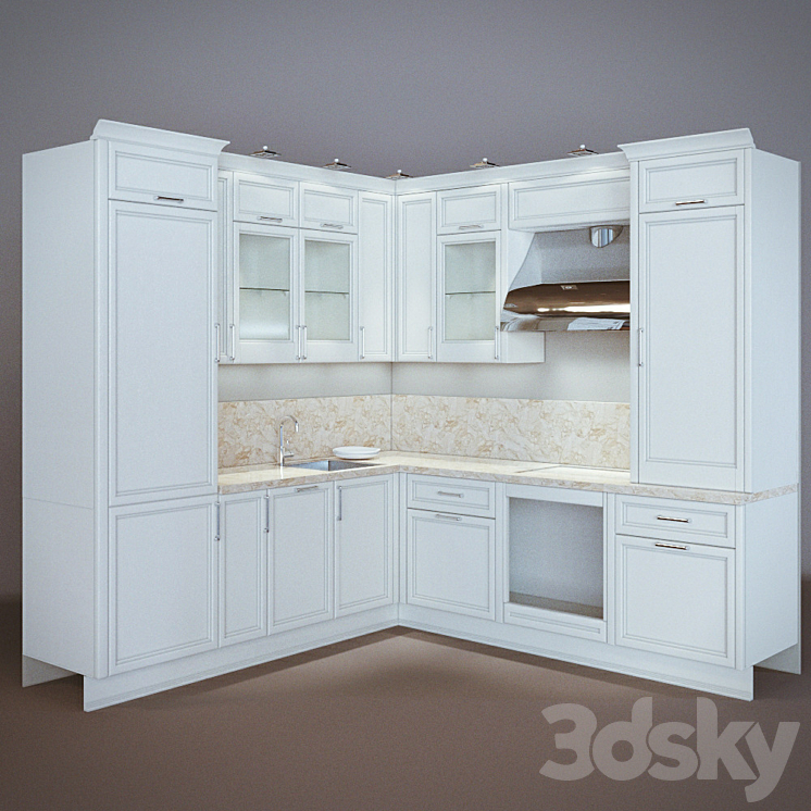 Classical kitchen - Kitchen - 3D model