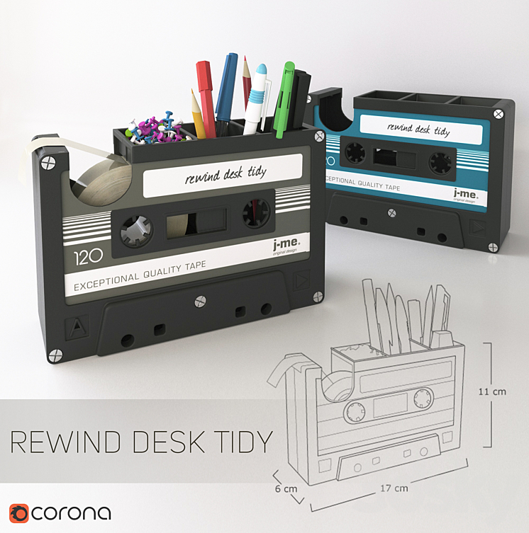Organizer Magazine Rewind Desk Tidy - Miscellaneous - 3D model