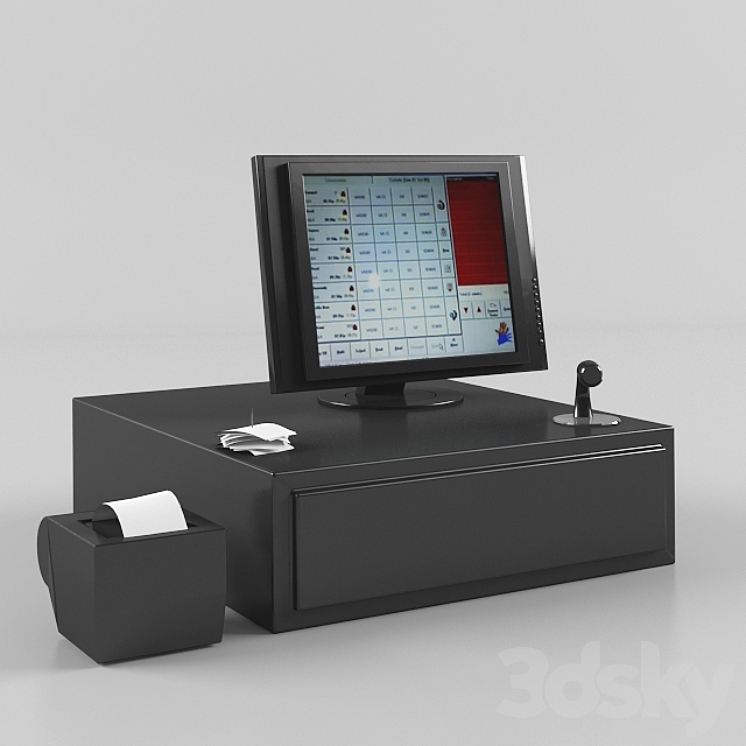Cash Register - PC & other electronics - 3D model