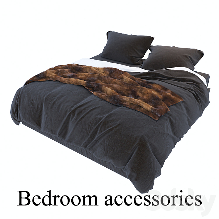 Bedroom accessories - Bed - 3D model