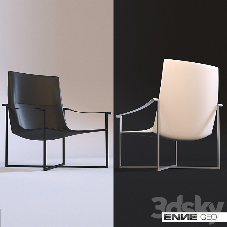 Geo chair by Christophe Pillet - Arm chair - 3D model