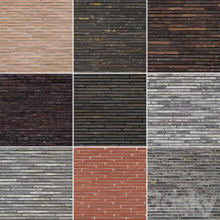Textures bricks - Stone - 3D model