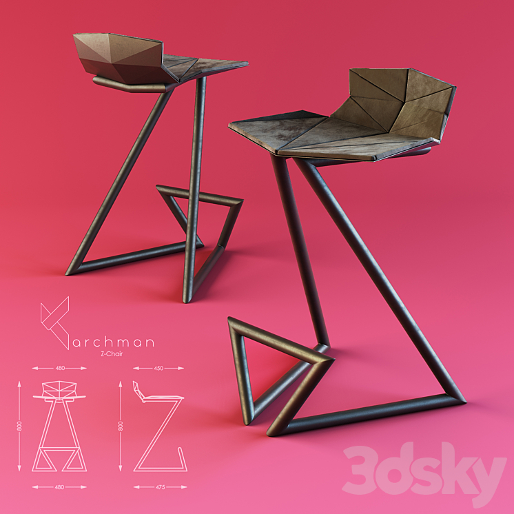 Z-chair / Karchman - Chair - 3D model