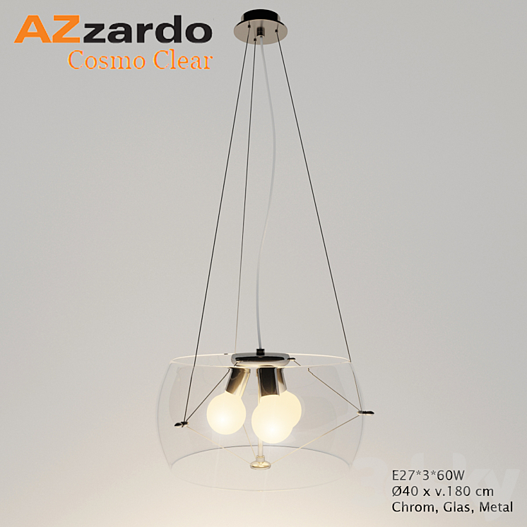 Chandelier Azzardo - Pendant light - 3D model
