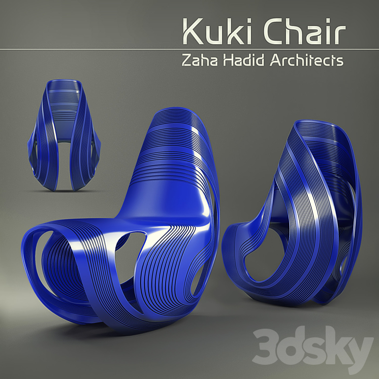 KUKI CHAIR by ZAHA HADID - Arm chair - 3D model
