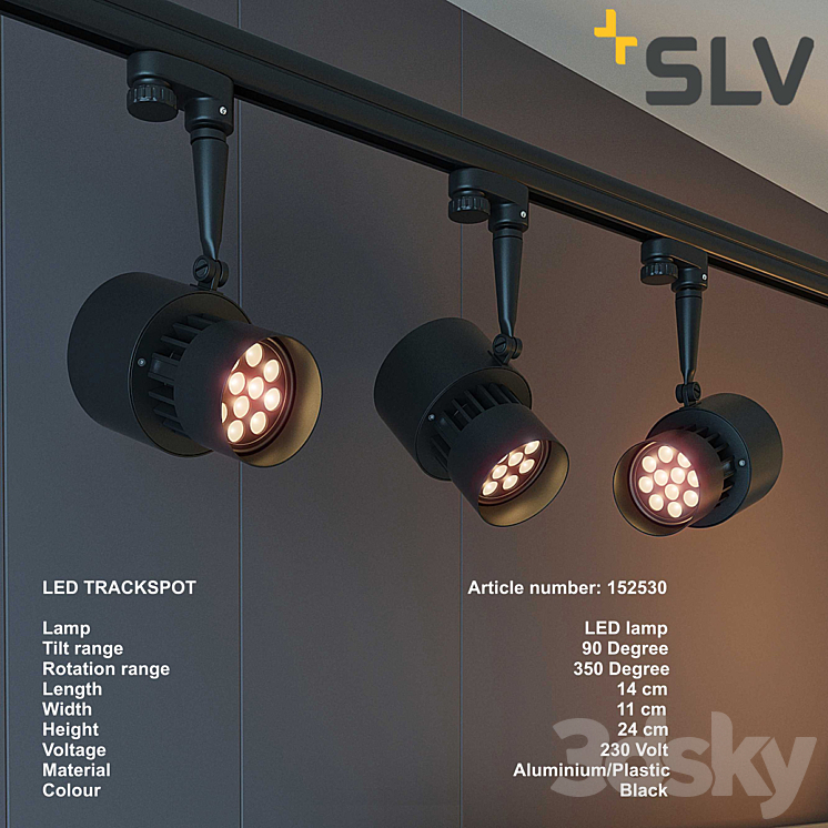SLV TRACK SPOT - Technical lighting - 3D model