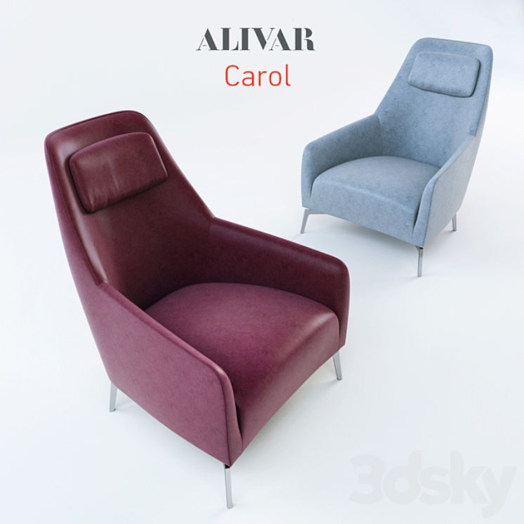 Alivar Carol - Arm chair - 3D model