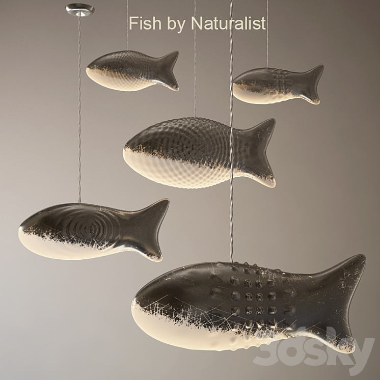 Fish by Naturalist - Pendant light - 3D model