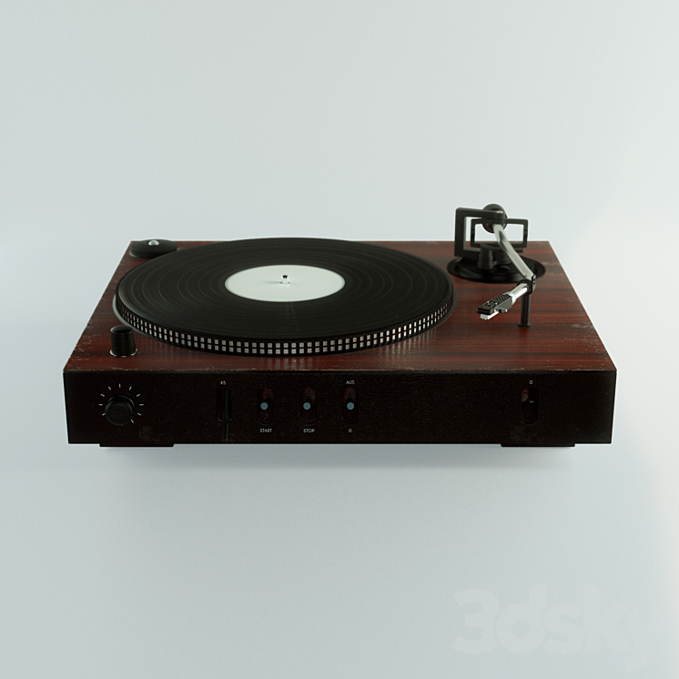 Record player - Audio tech - 3D model
