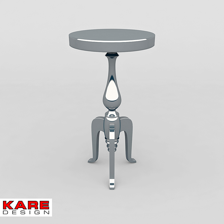 Kare Design - Side Table Barcco Alu - Table - 3D model