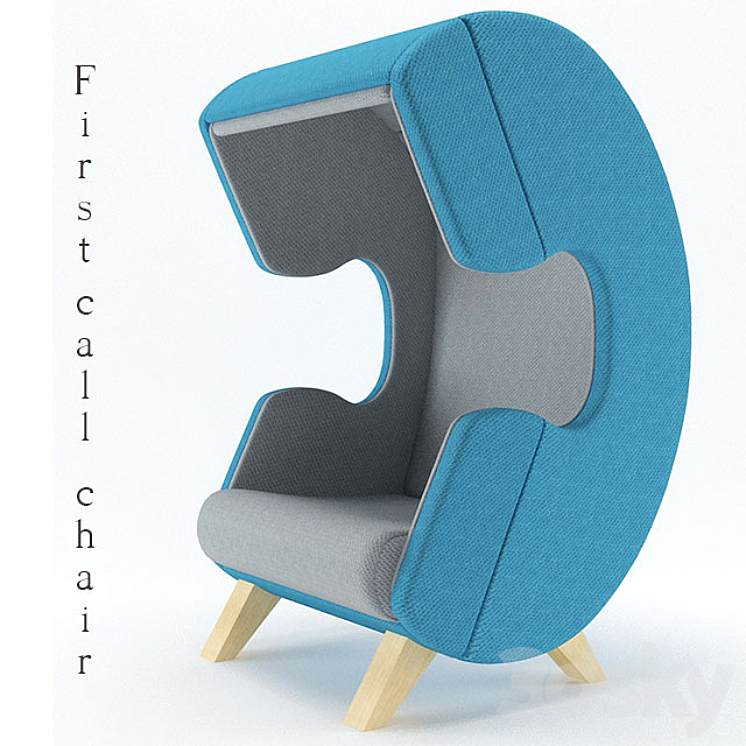 First Call chair - Arm chair - 3D model