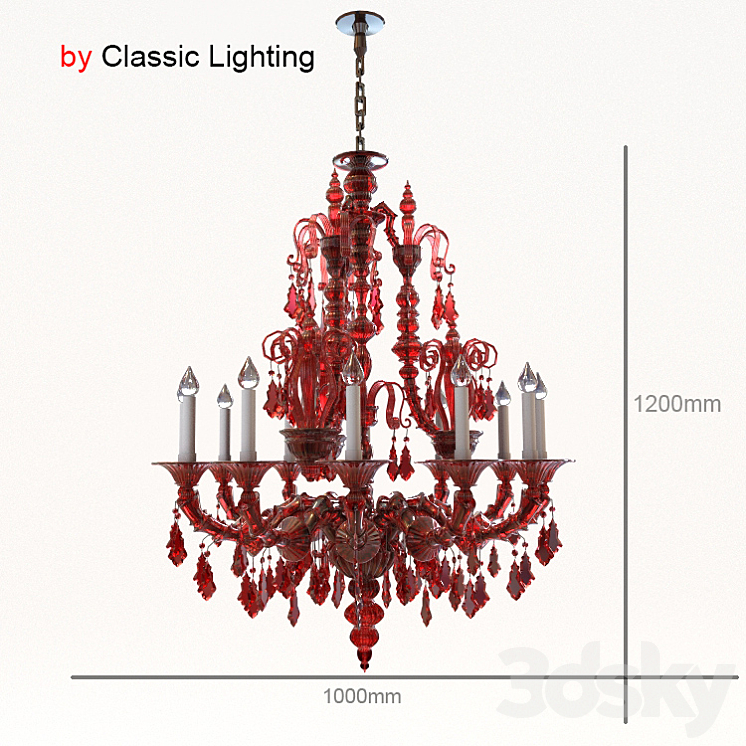 Chandelier Classic Lighting - Pendant light - 3D model