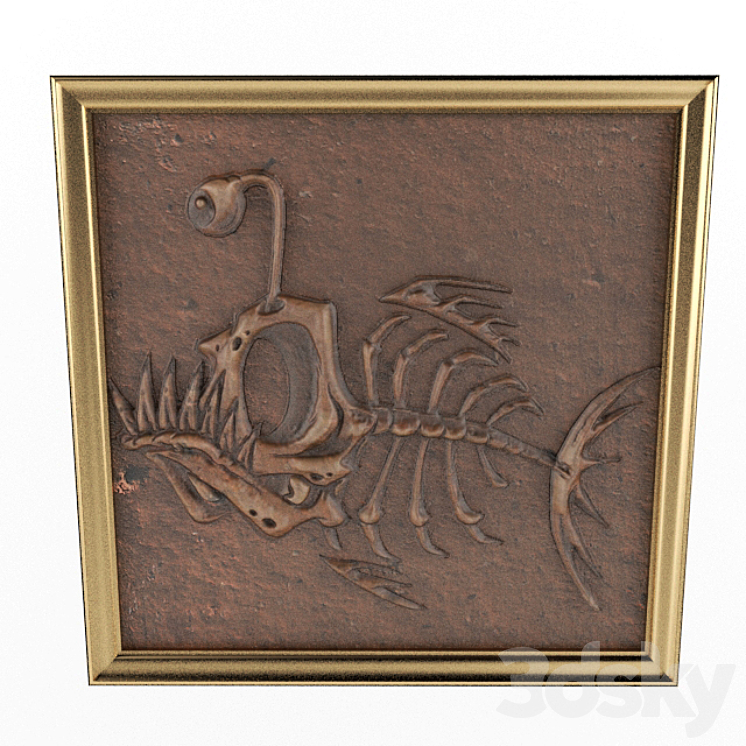 fish - Decorative plaster - 3D model