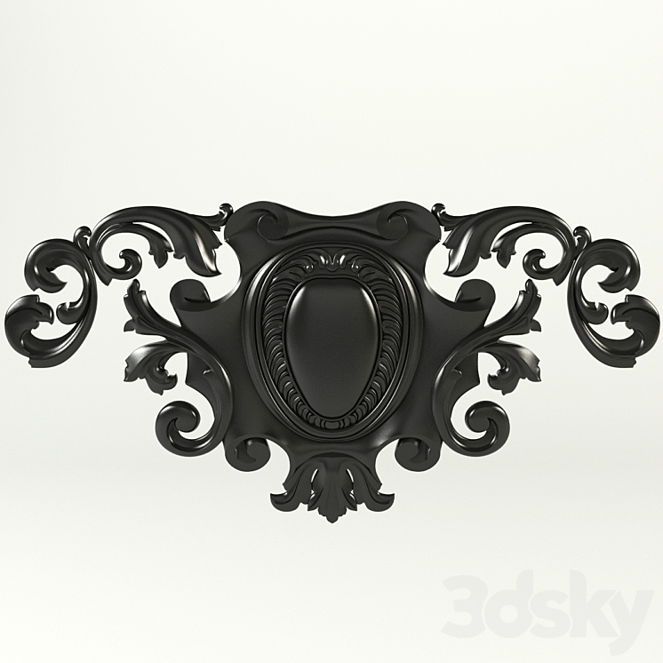 Cartouche - Decorative plaster - 3D model