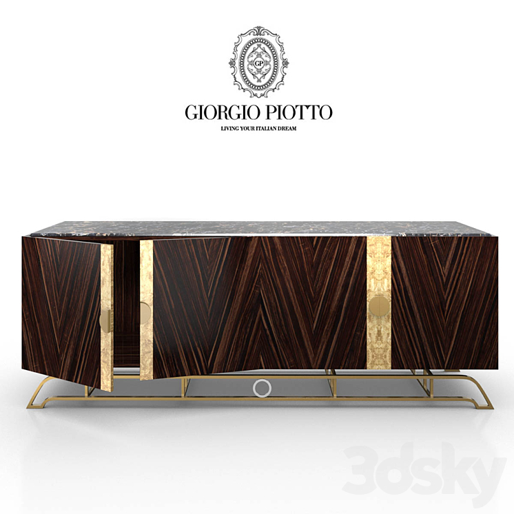 Chest Giorgio Piotto - Sideboard & Chest of drawer - 3D model