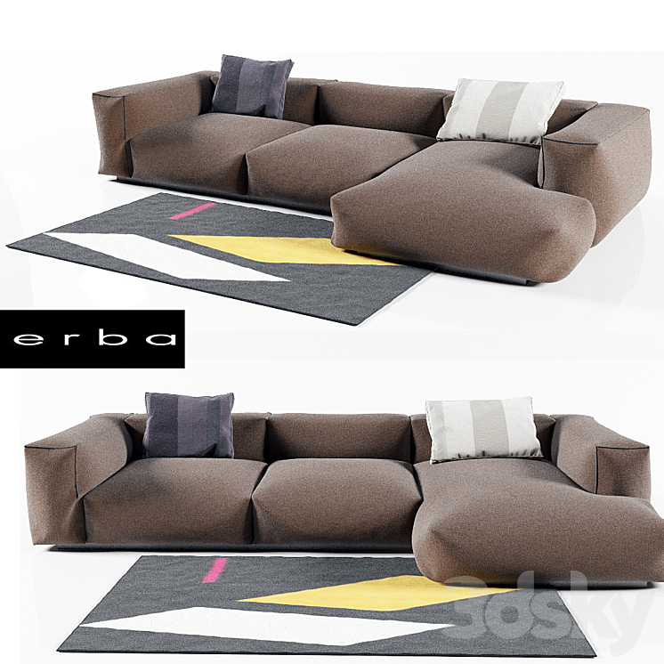 Erba Italia Dylan - Sofa - 3D model