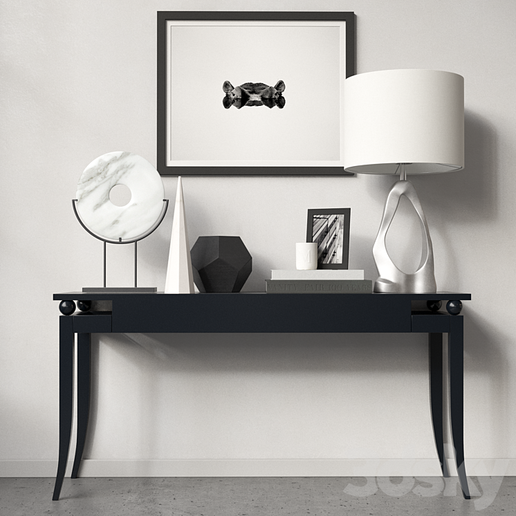 Decorative set for the console | Decor set console - Console - 3D model