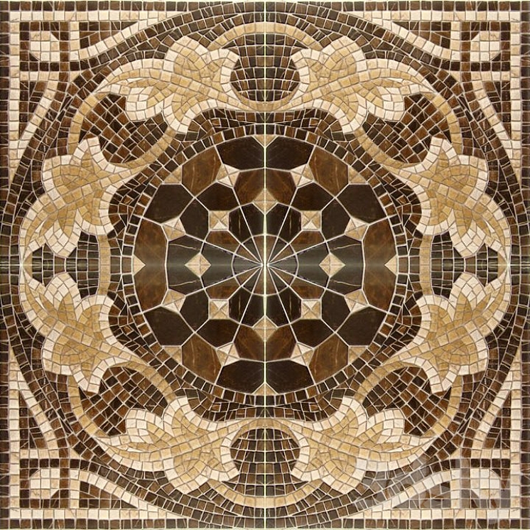 mosaic gold - Tile - 3D model