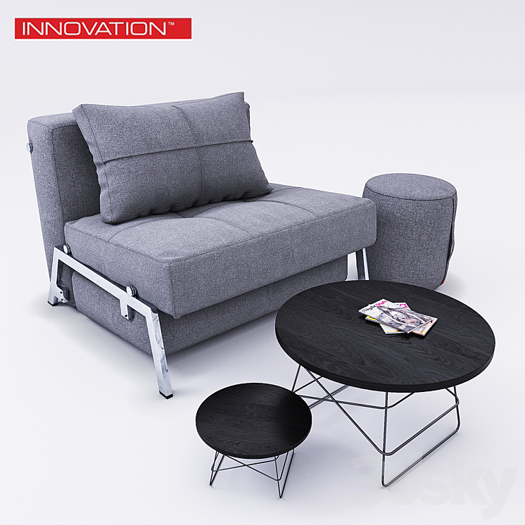 Cubed_chair - Arm chair - 3D model