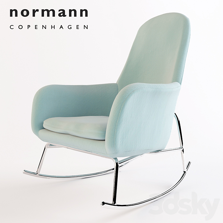 Era Rocking Chair - Arm chair - 3D model