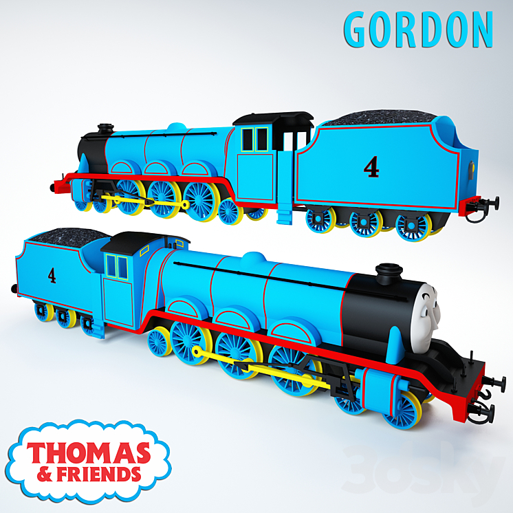 train Gordon / Gordon engine - Toy - 3D model