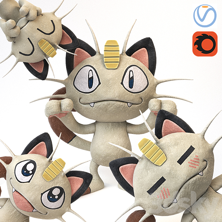 Meowth - Toy - 3D model
