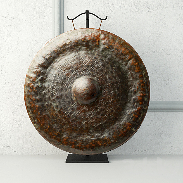 19th Century Laos Bronze Gong - Other decorative objects - 3D model