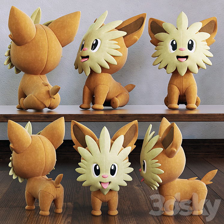 Lillipup pokemon - Toy - 3D model