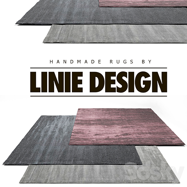 Linie Design Rug Set 5 - Carpets - 3D model